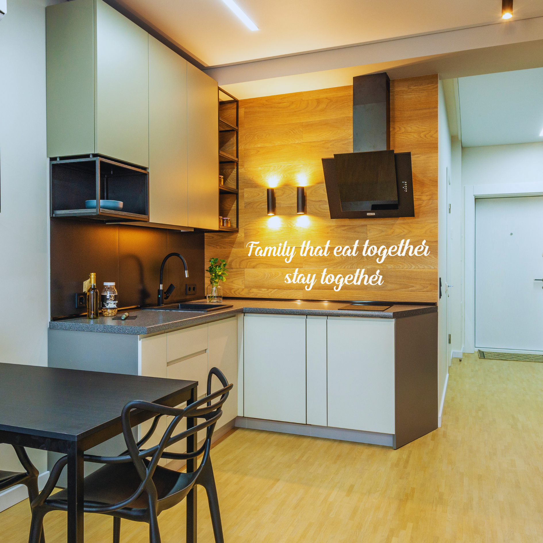 Family That Eat Together Stay Together Family Dining Room Wall Decal V ...