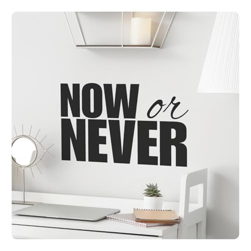My Vinyl Story - Now or Never - Inspirational Motivational Wall Decal