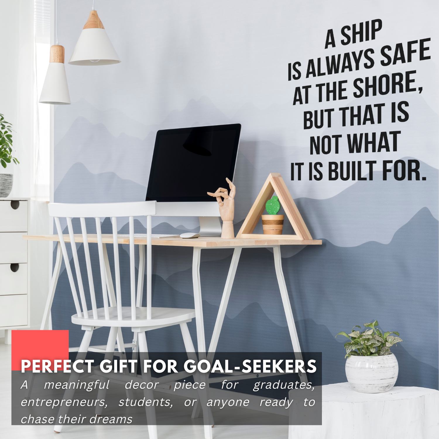 A Ship is Always Safe - Inspirational Motivational Wall Decal Sticker ...