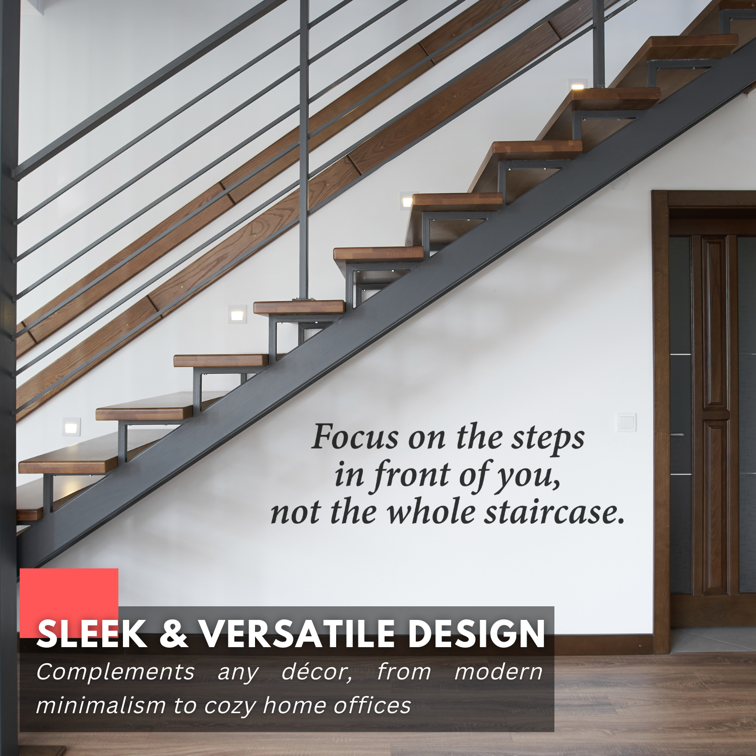 Focus on The Steps - Inspirational Motivational Wall Decal Sticker Vin ...